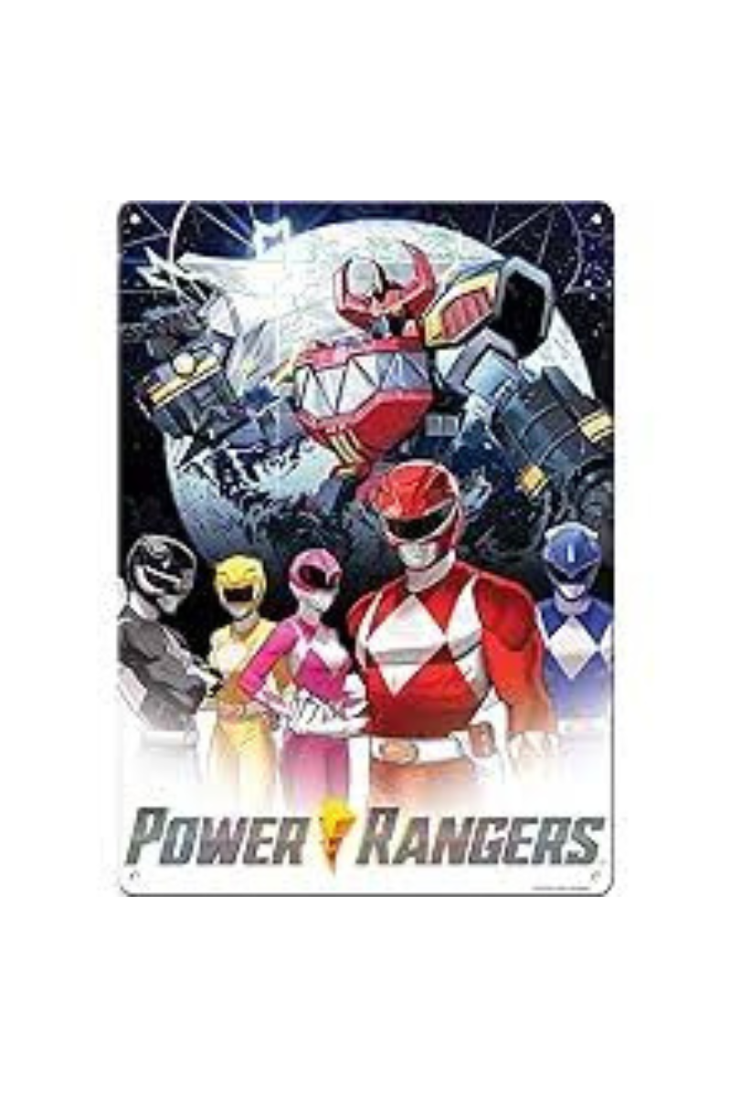 Ata-Boy: Power Rangers Metal Sign | Elm City Games
